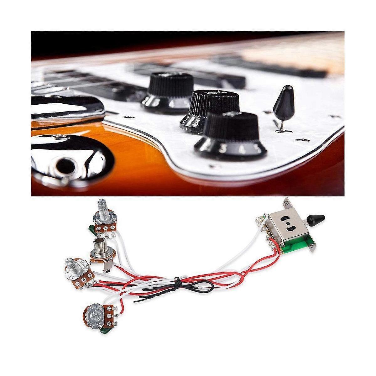 Pots For Strat Guitar PreWired 1 Volume 2 Tone Control 5 Way Switch 3 ...