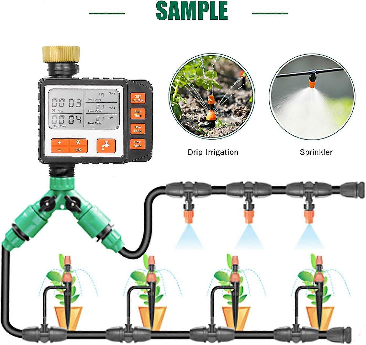 Automatic Watering Timer, Programmable Digital Hose Faucet Timer Smart ...