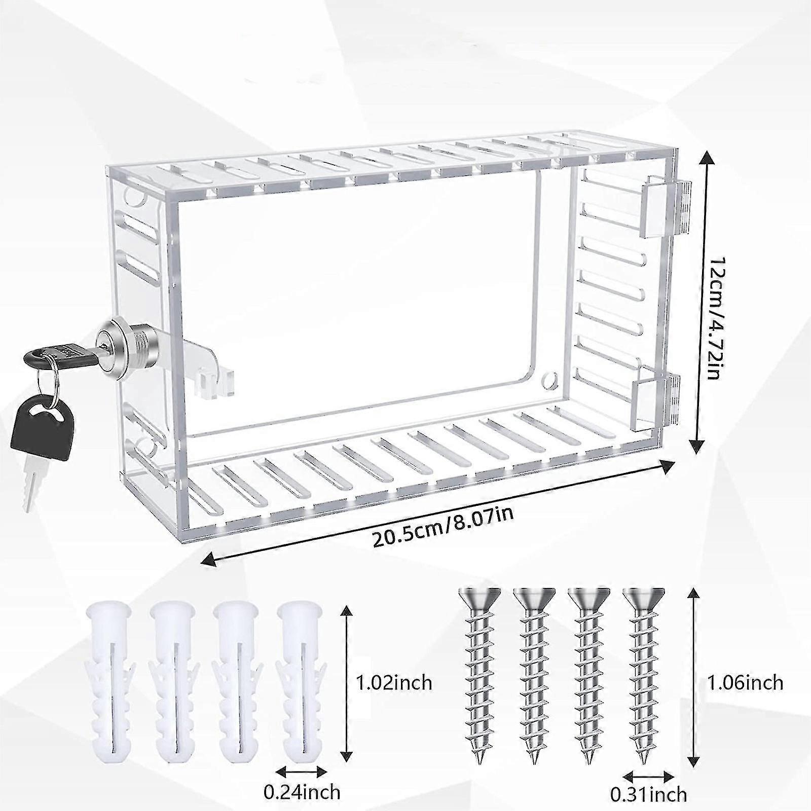 Universal Thermostat Lock Box With Key,clear Large Thermostat Cover For ...