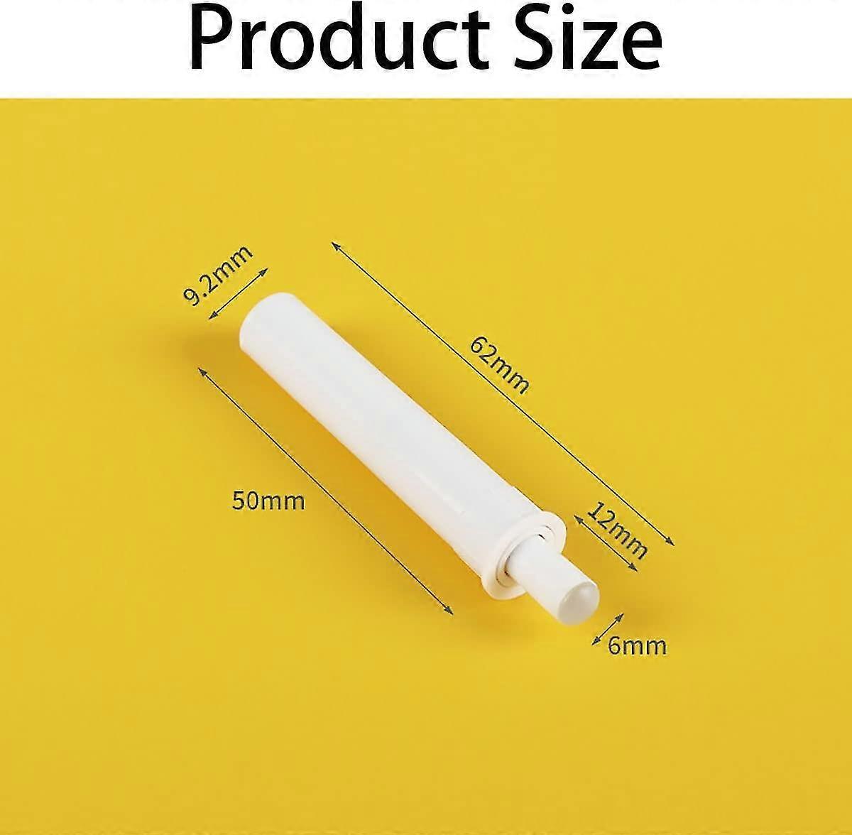 Pack of 10 Furniture Door Damper Buffer - Hidden Plastic Latch - Push ...