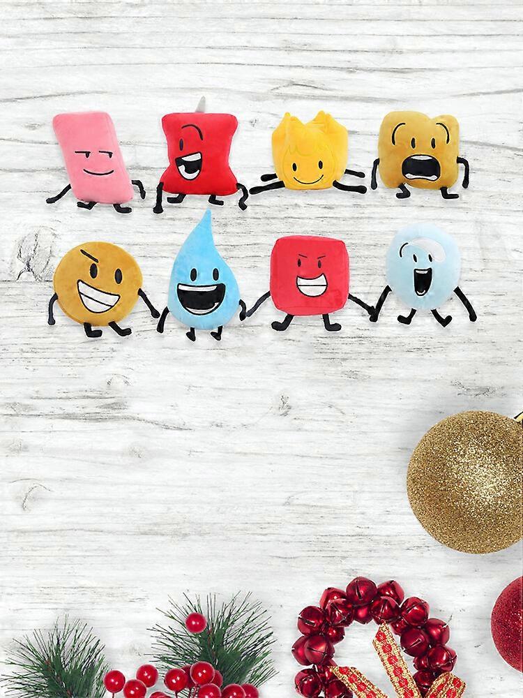 Plush Toy Battle Dream Island BFDI Leafy Firey Waterdrop Bubble Soft ...