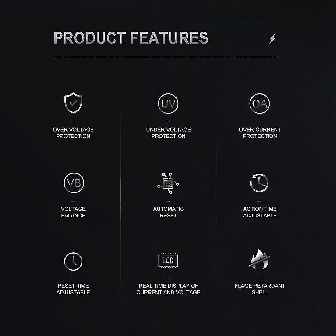 Tomzn Din Rail 3-fas Spnningsrel 3p+n Voltmeter Amperemeter Ver Och ...