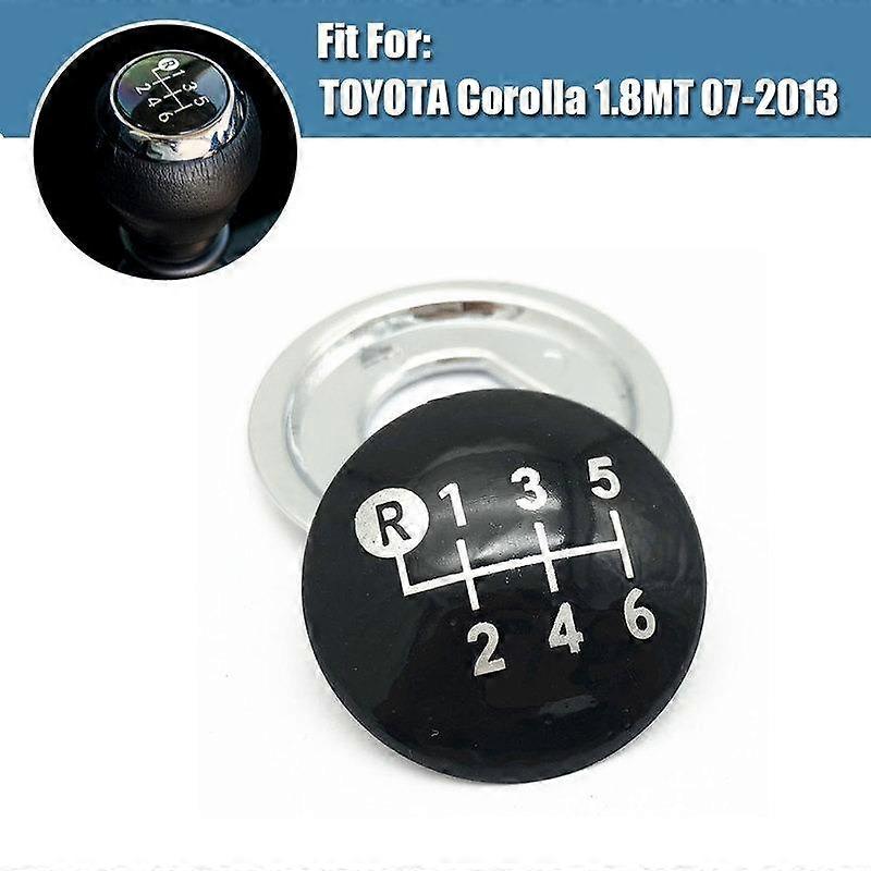 6 Speed Gear Shift Knob Emblem Cover Car Interior for TOYOTA Corolla 1 ...