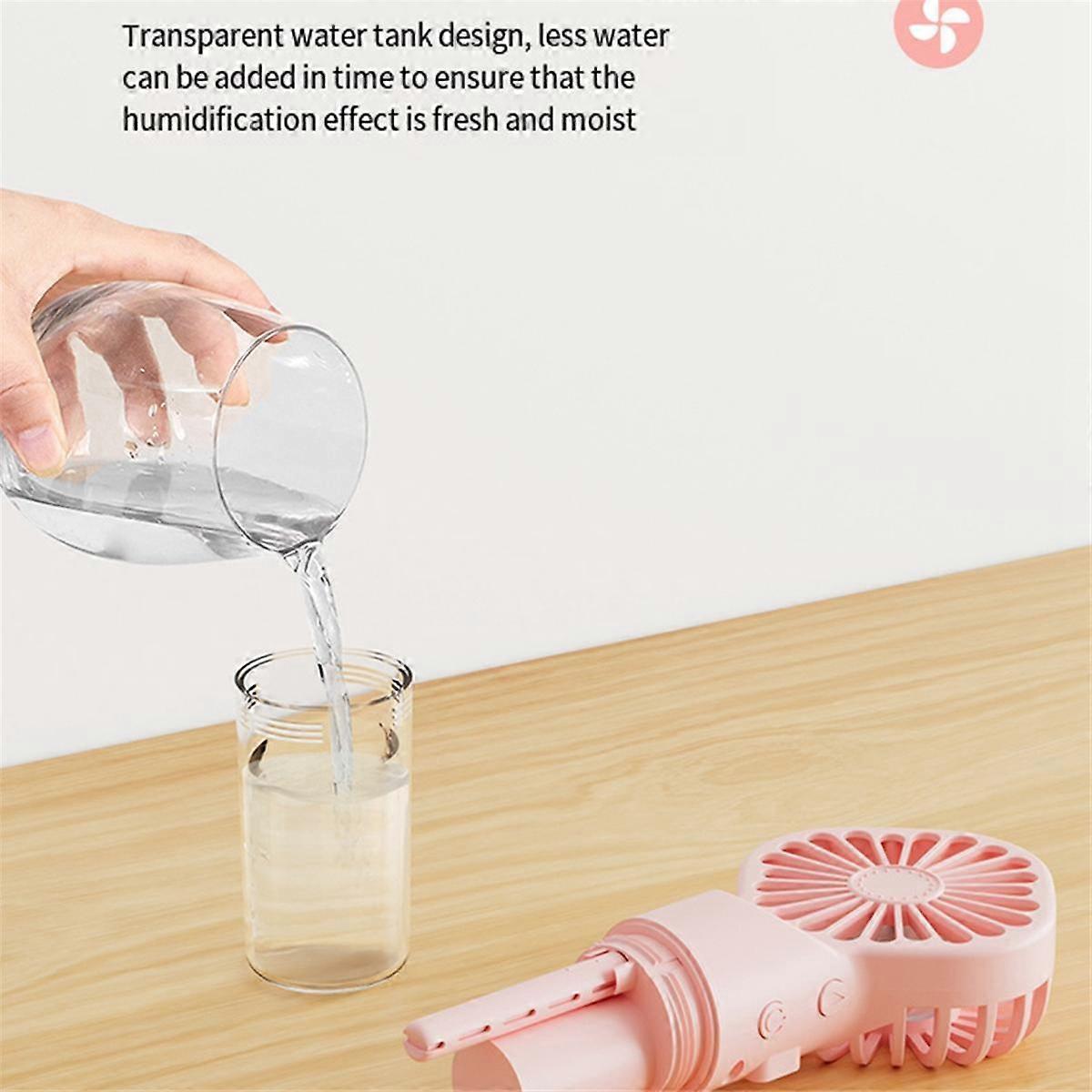 Portable Handheld Spray Fan Water Spray Mist Fan Student Dormitory Mini ...