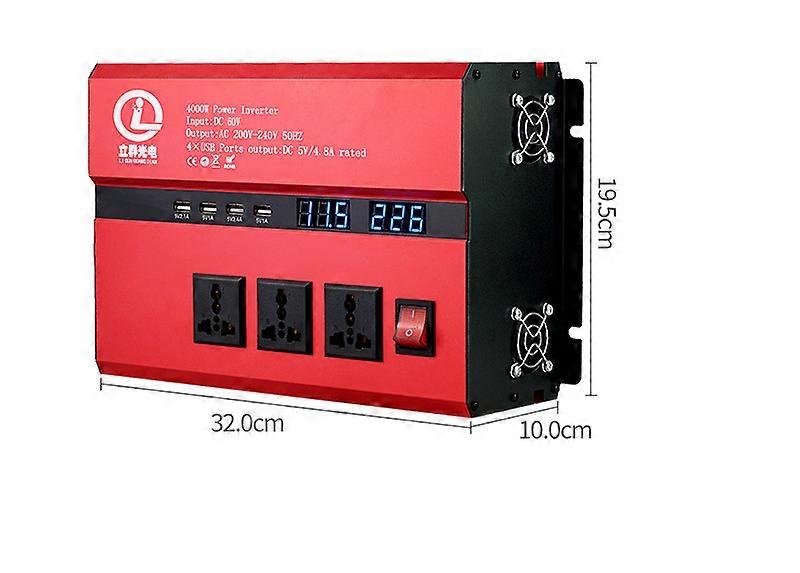 DC12V/24V/48V/60V/72V Solar Vehicle Portable Power Strip Inverter LED ...