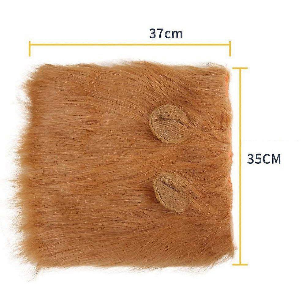 Dog Lion Mane Wig Pet Costume Realistic & Funny Lion Mane - Adjustable ...