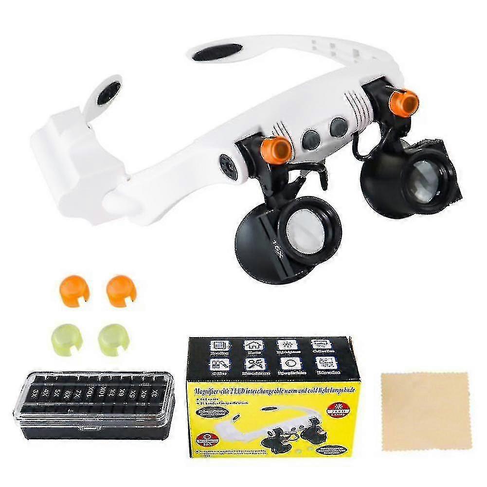 3x 4x 5x 6x 7x 10x 15x Led Magnifying Adjustable Head Magnifier Bracket ...