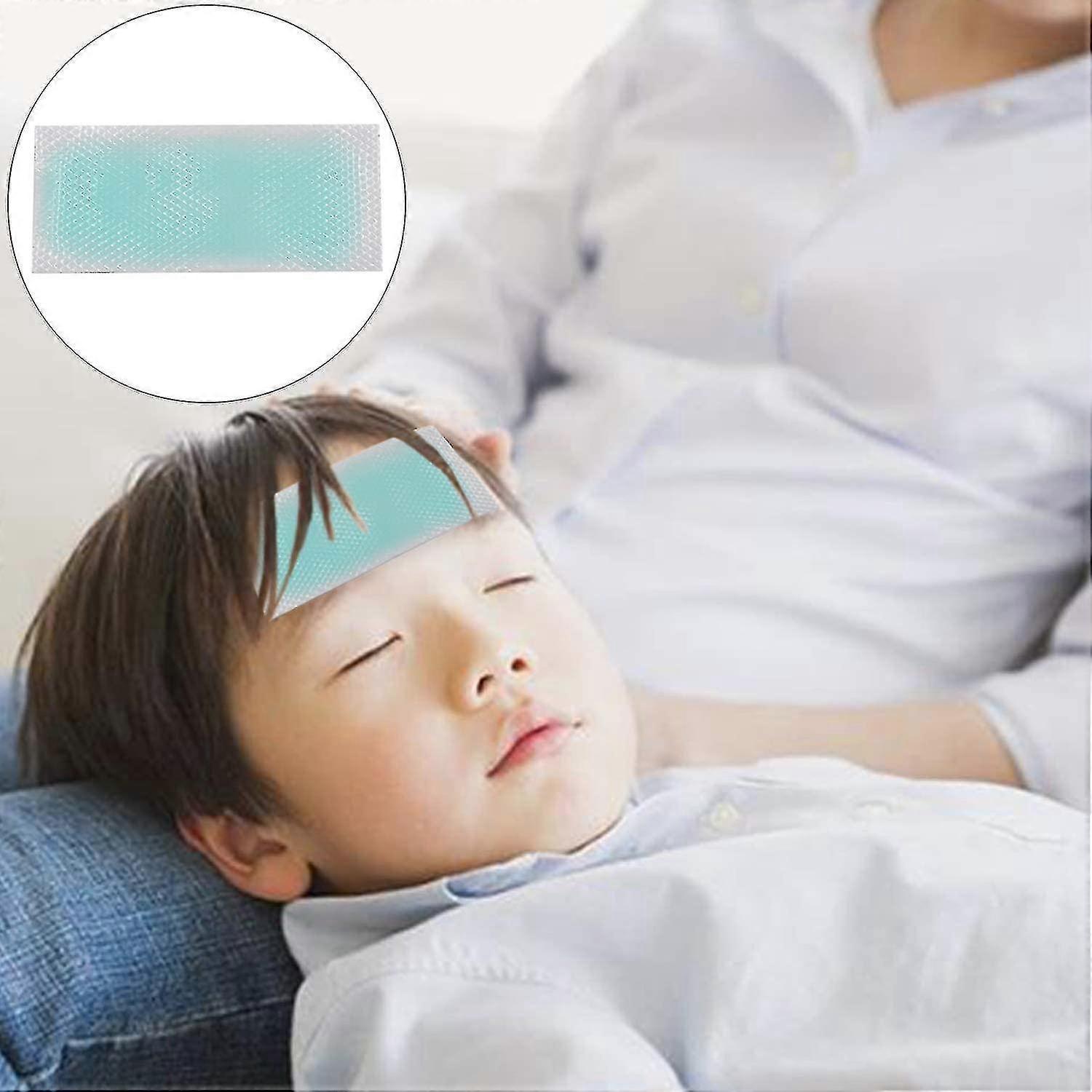 20 Sheets Fever Cooling Gel Patches, Cooling Forehead Strips Cooling ...