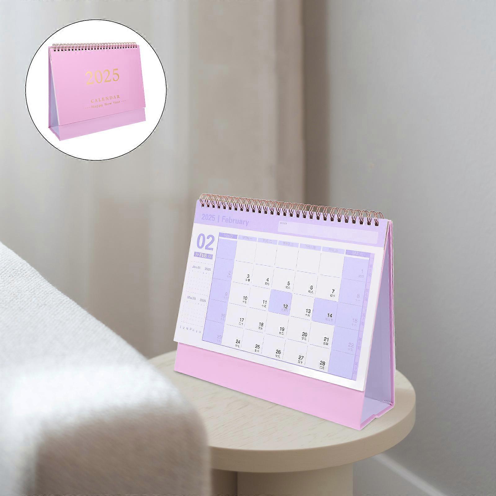 Desk Calendars Jul. 2024 - Dec. 2025 Flip Calendar Desktop Standing ...