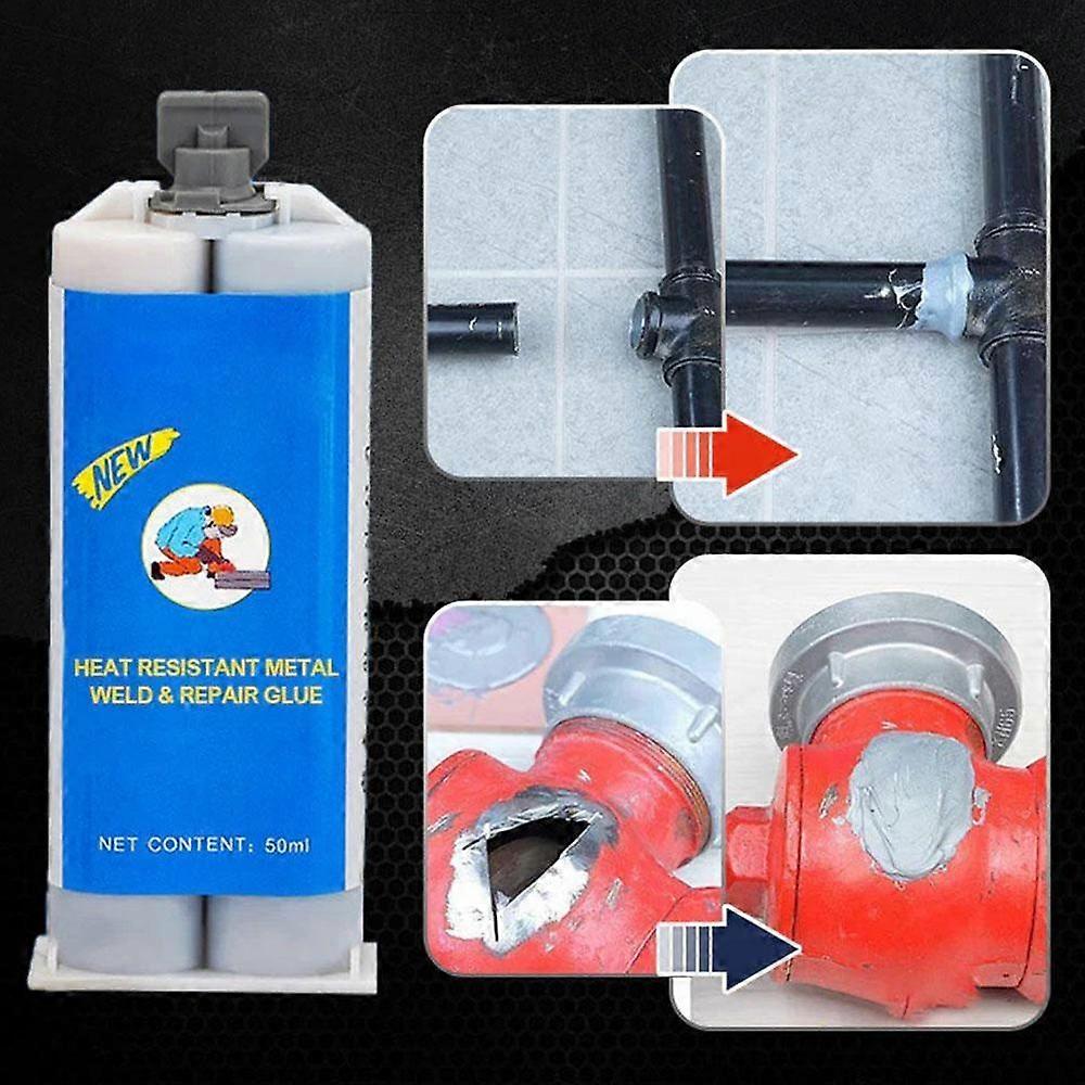 Heat Resistant Metal Weld & Repair Glue High-Temperature Resistant Glue ...