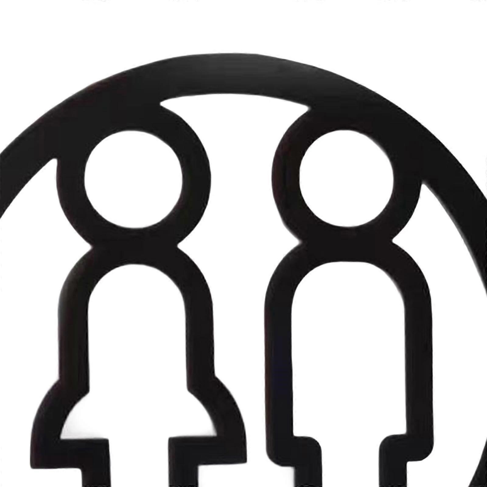 Male Female Bathroom Indicators Sign Public Restroom Marker Easy ...