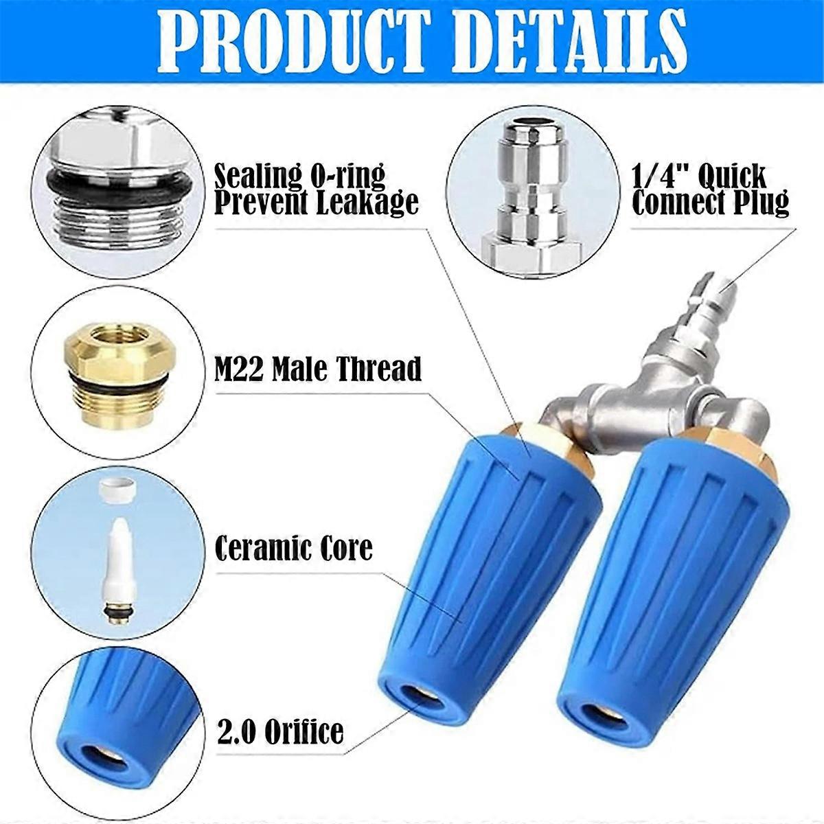 Twin/Triple Turbo Nozzle,Triple/Dual Turbo Nozzle Pressure Washer ...