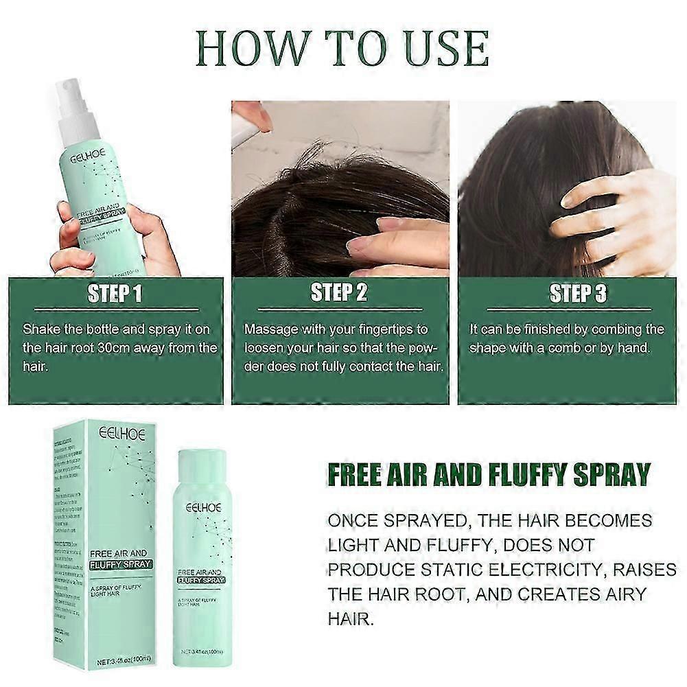 1-3Pcs Air Feeling Fluffy Spray Hair Fluffy No Wash Dry Shampoo Hair ...