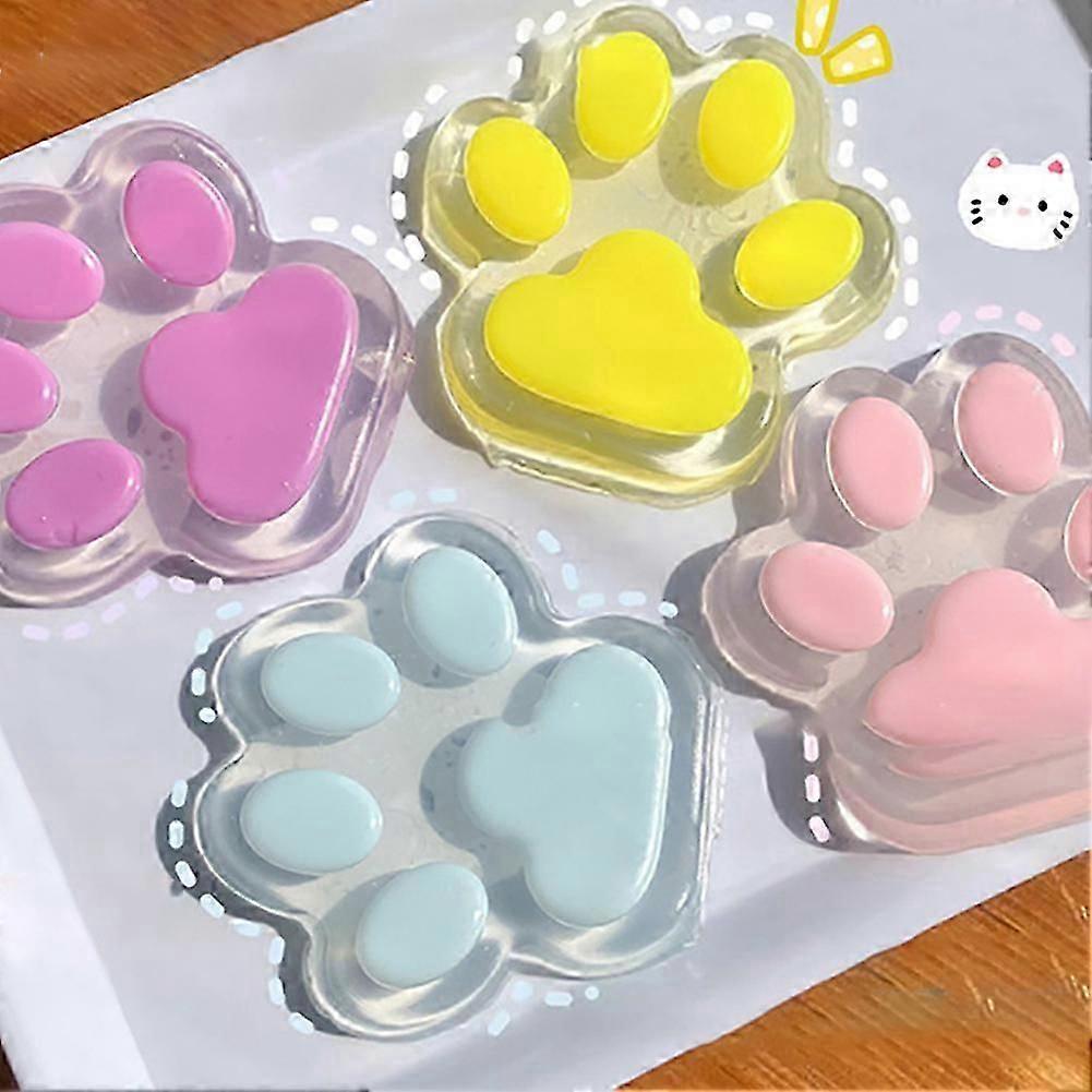 5-Inch Large Cat Paw Squishy Toy, Kawaii FuFu Squishies, Sticky Jelly ...