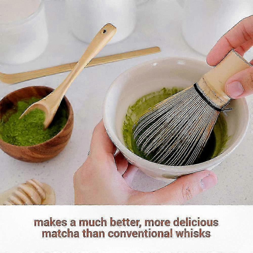 Matcha Whisk Set - Bamboo Whisk, Traditional Scoop, Tea Spoon. Handmade ...