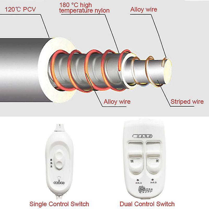 220v Automatic Electric Heating Thermostat Throw Blanket Double Body ...