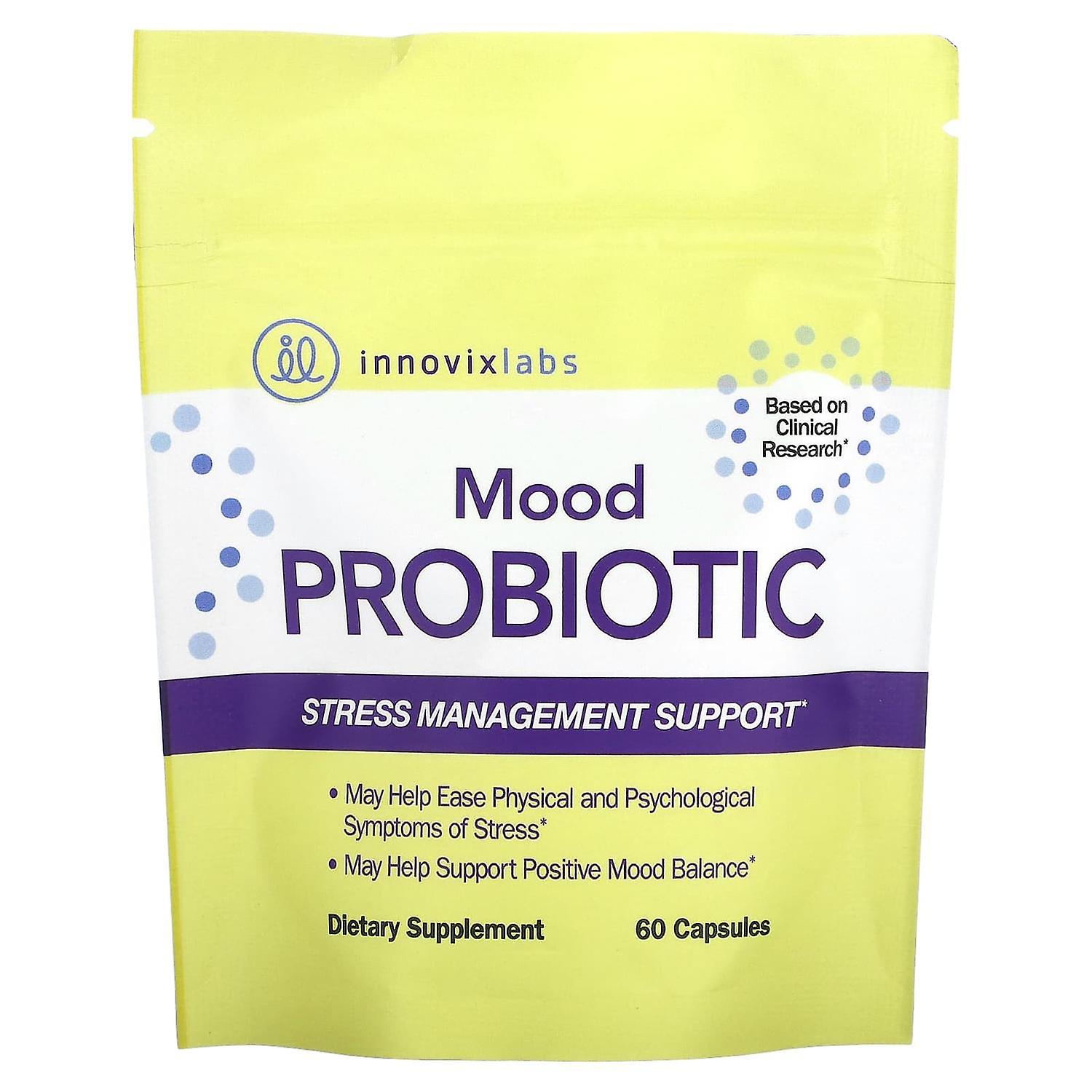 InnovixLabs, Mood Probiotic, Mood Support Supplement, 60 Capsules ...