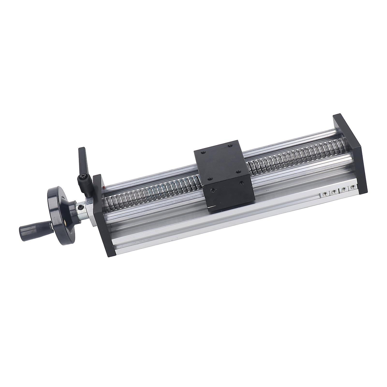 Linear Stage Actuator 200mm Stroke Manual Ballscrew Linear Rail Guide Slide Stage With Handwheel ...