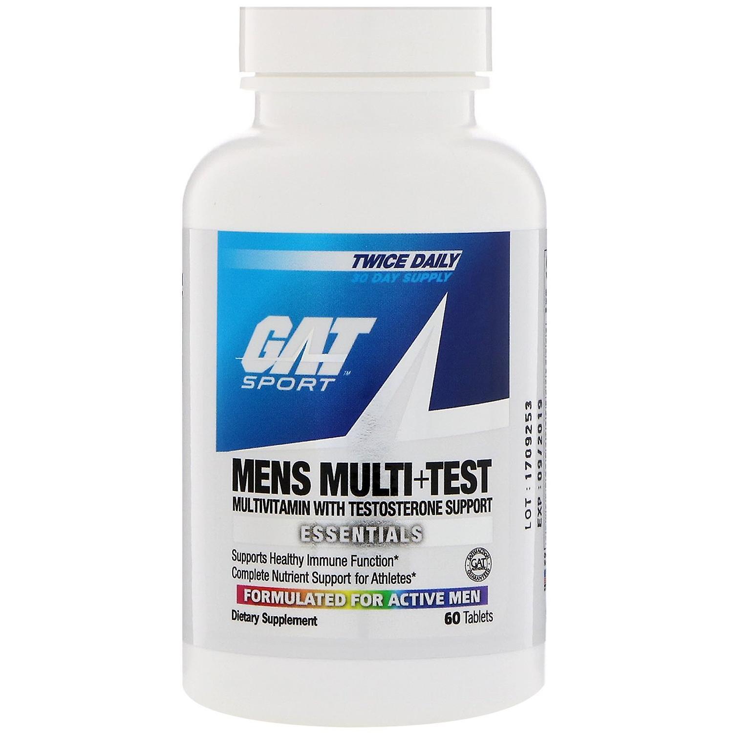 GAT, Mens Multi + Test, 60 Tablets | Fruugo UK