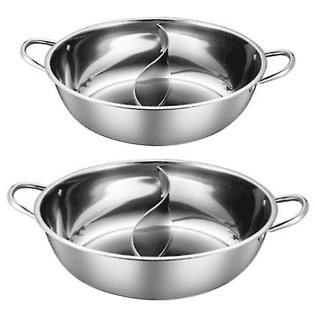 Stainless Steel Twin Divided Double Pot Hotpot Cooker Gas Stove ...