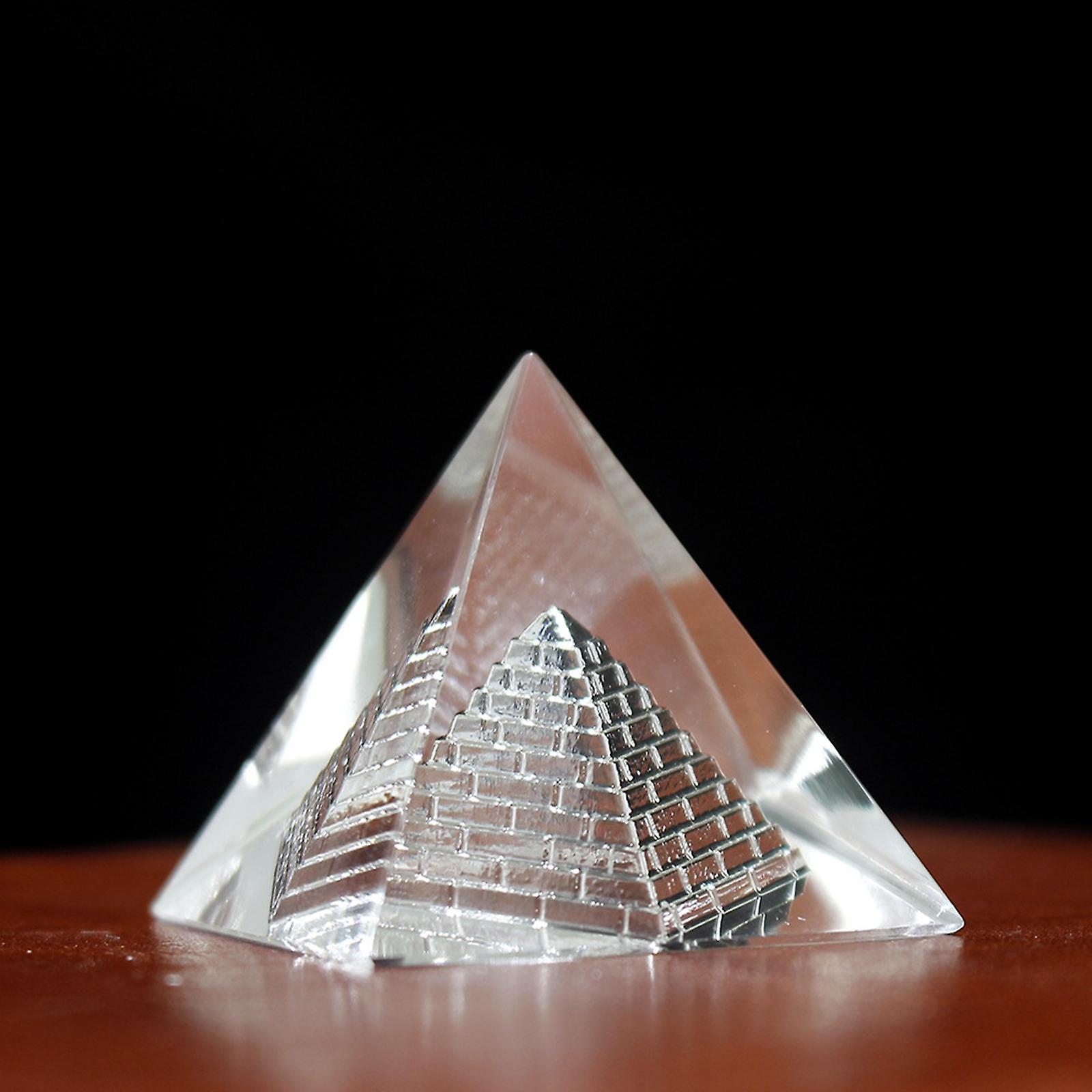 Crystal Stone Pyramid Pyramid Ornament Home Decor Model Collectibles ...