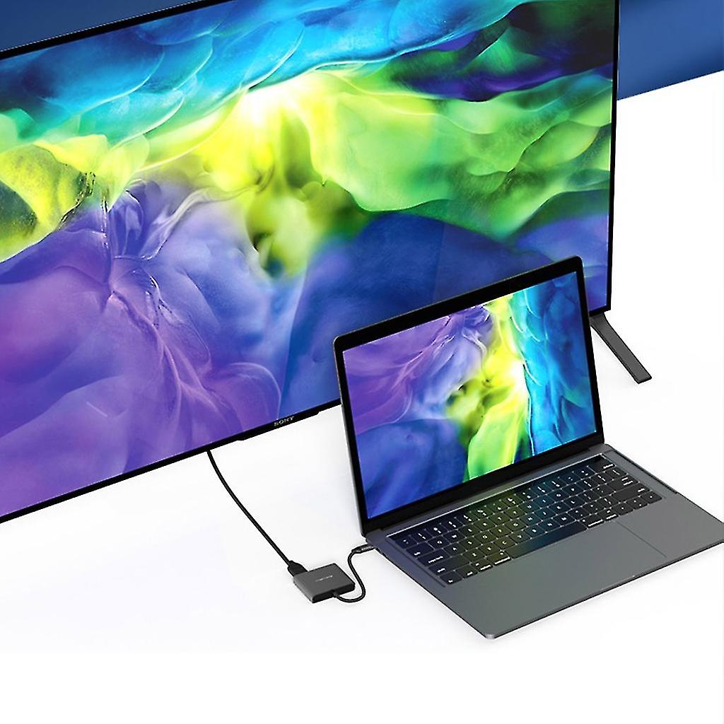 Usb Type C To Dual 4k Hdmi-compatible Adapter For Multi Monitor ...