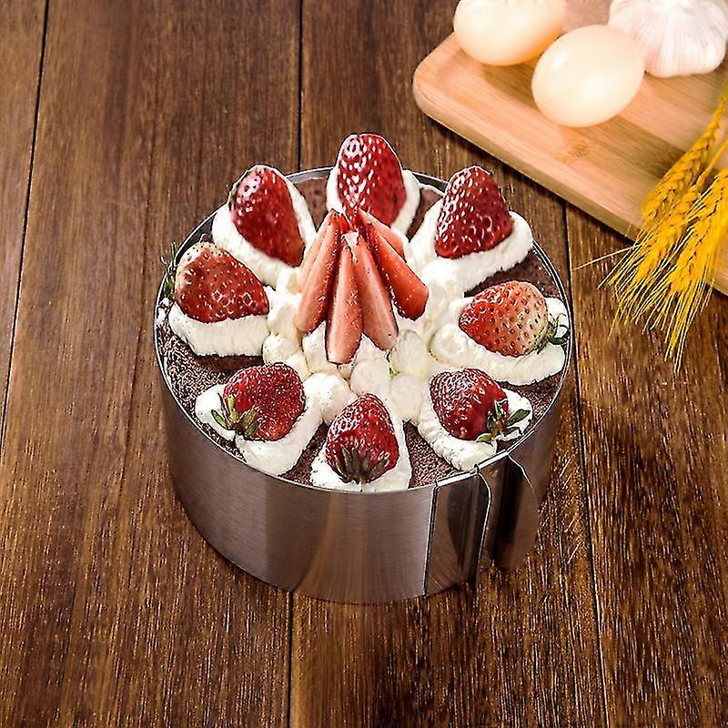 Adjustable Cake Ring, Extra Tall, 15cm, Heavy Duty Stainless Steel ...