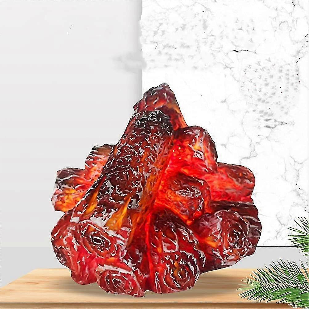 Burning Charcoal Led Lamp - Artificial Fireplace With Glowing Flame And ...