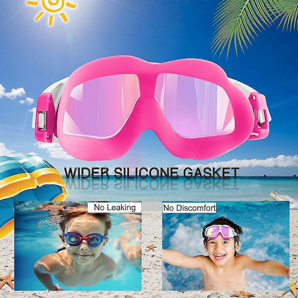 Kids Anti-Fog Swimming Goggles Pool Swim Adjustable Glasses Children ...