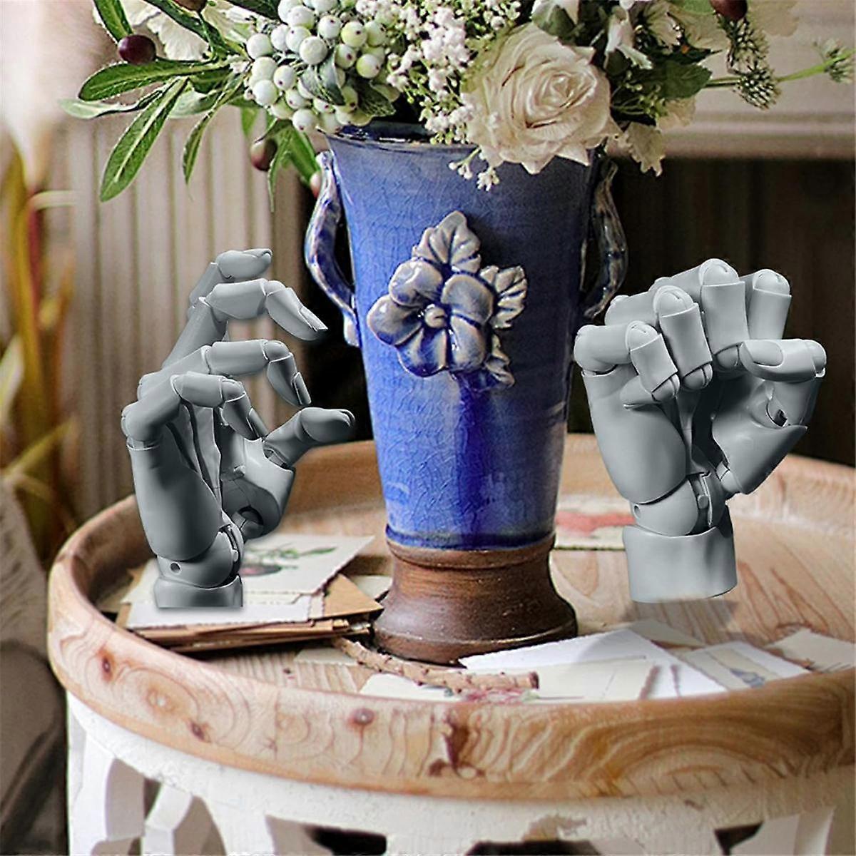 Hand Model 1:1 Articulated Mannequin Hand Moveable Joint+Base DIY PVC ...