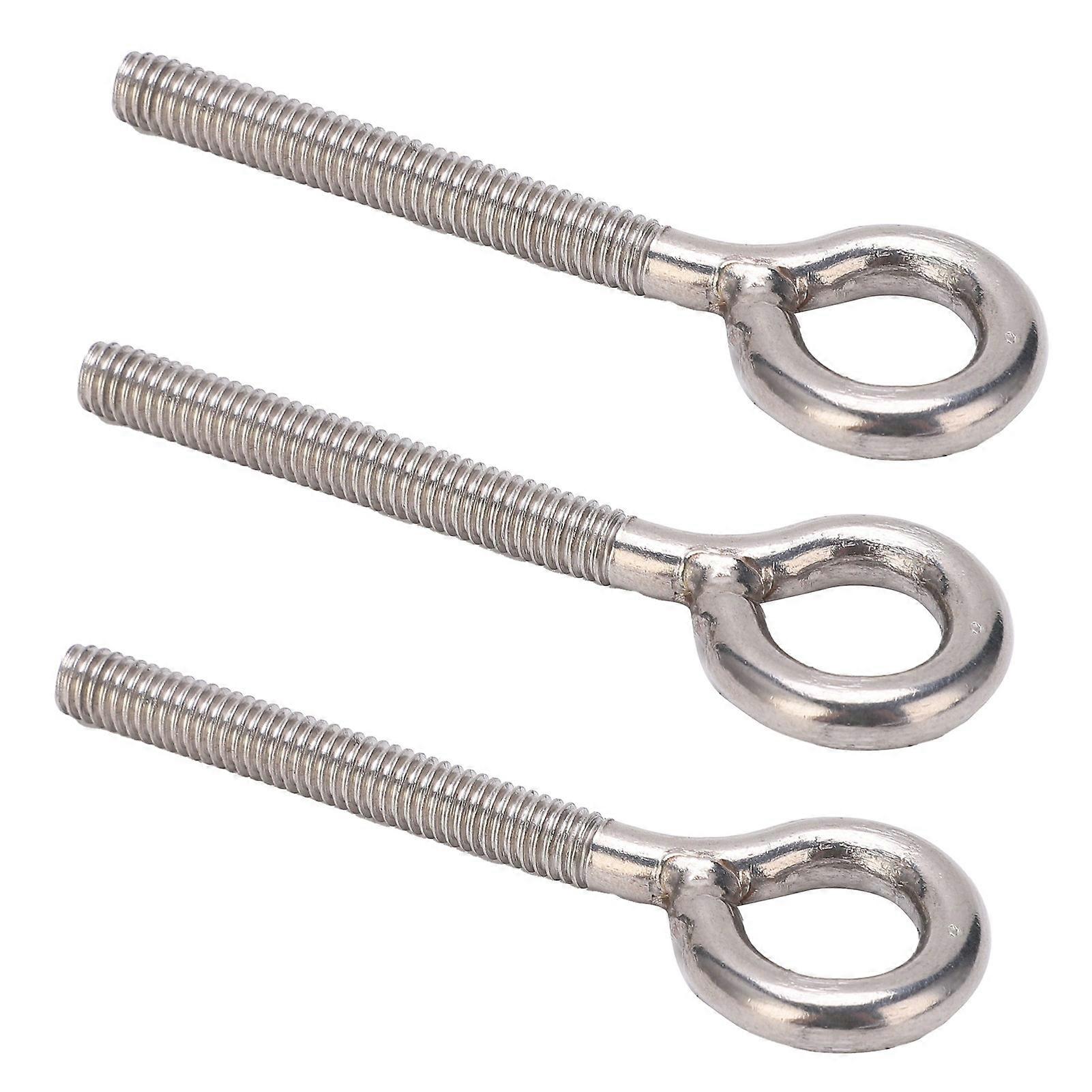 10 Pack M6 Eye Screw Lifting Eye Bolts Stainless Steel Eye Screws Eye ...