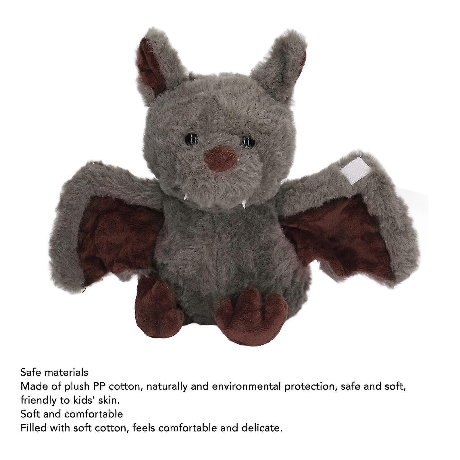 Halloween Bat Plush Stuffed Toy Soft Skin Friendly Bat Doll Toy ...