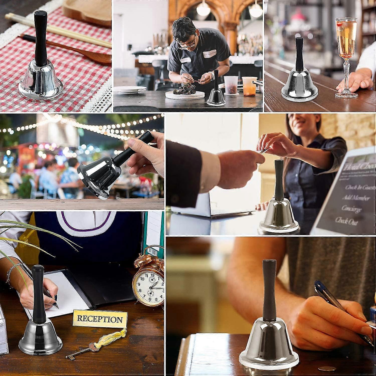 Stainless Steel Hand Bell, Attention Metal Loud Call Hand Bell, Hand ...