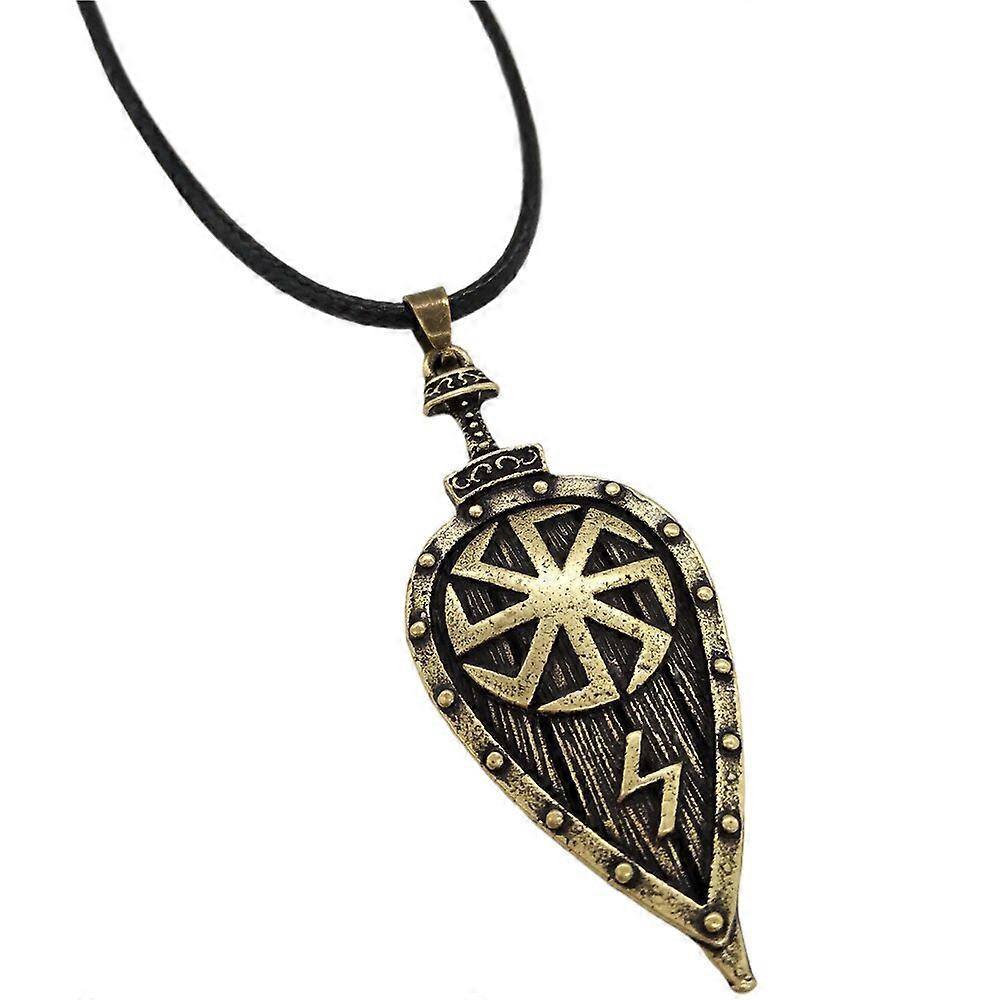 Viking Jewelry Sword Shield Odin Raven Wolf Axe Amulet Slavic Kolovrat ...