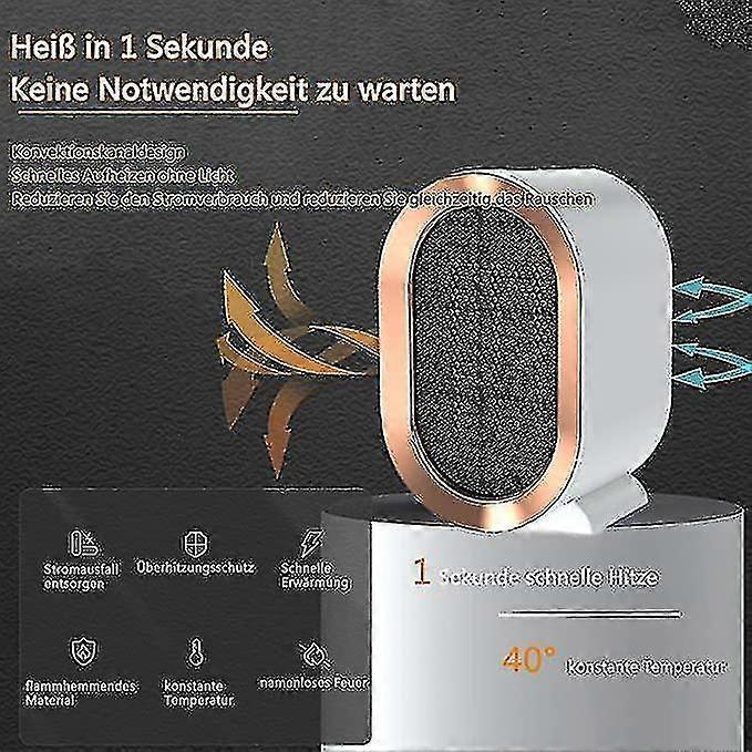 Instant Heater, 1200w Energy-efficient Portable Heater, Compact Ceramic ...