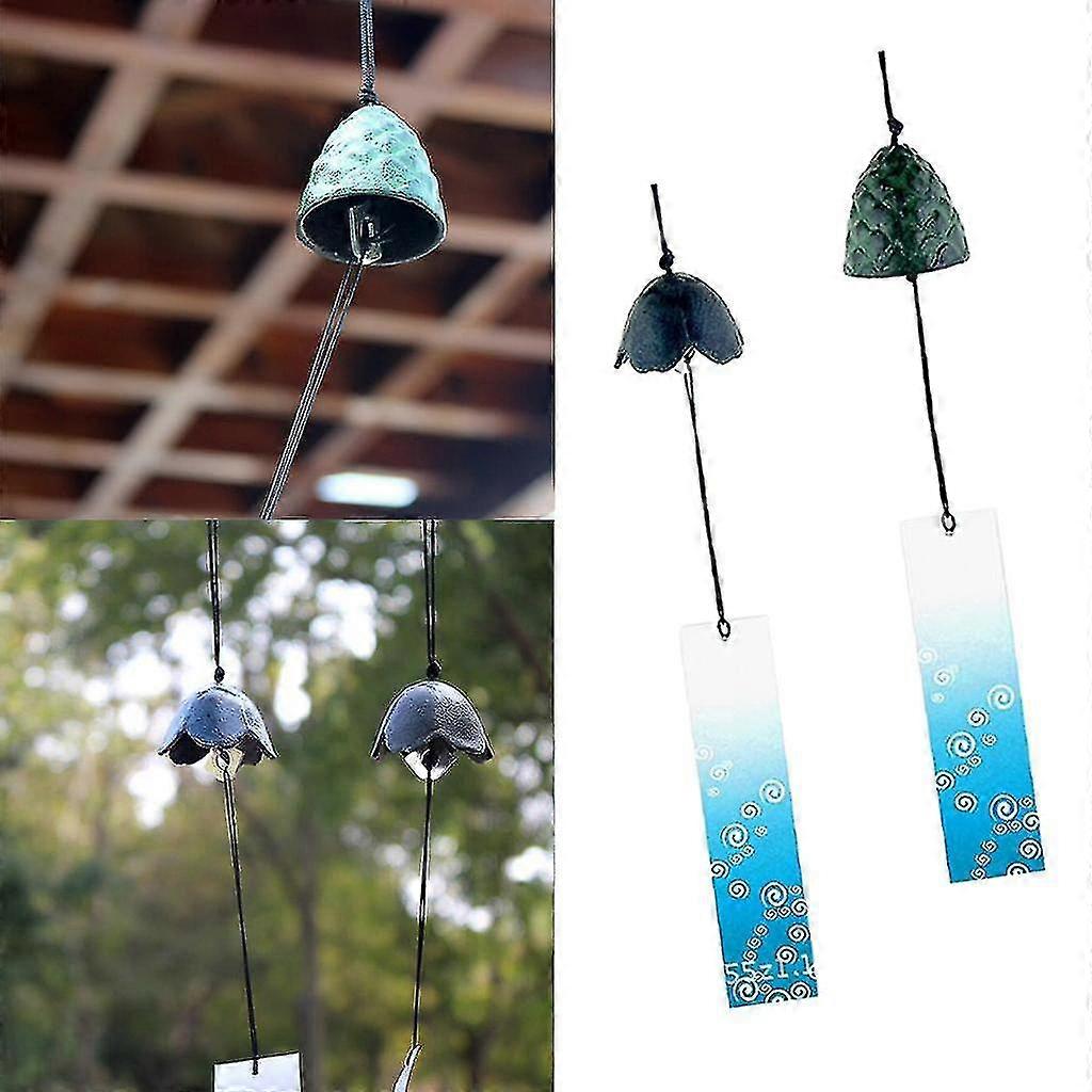 2pcs Japanese Furin Wind Chime Nambu Cast Iron Bells Garden Decor Stcyv | Fruugo UK