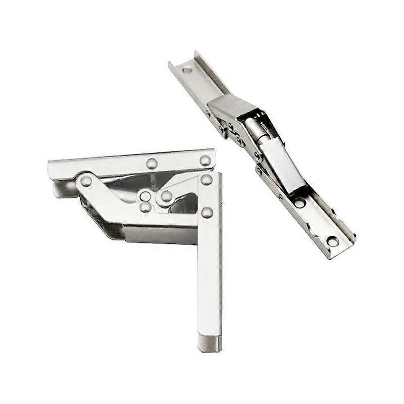 2 Pack Cabinet Hinges Stainless Steel Folding Shelf Hinges 90 Degree ...