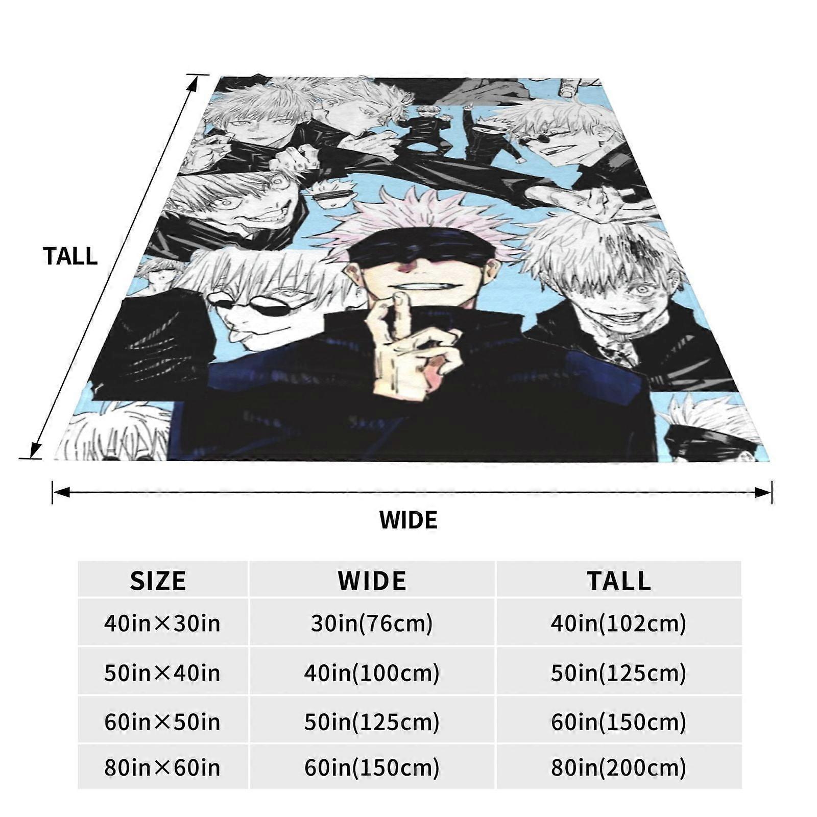 Jujutsu Kaisen Satoru Gojo Throw Blanket Couch Bed Sofa Soft ...