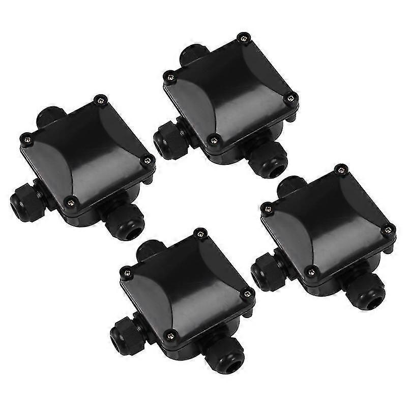 4pcs Junction Boxes Ip68 3-way Cable 5.5mm-10.5mm External Outdoor ...