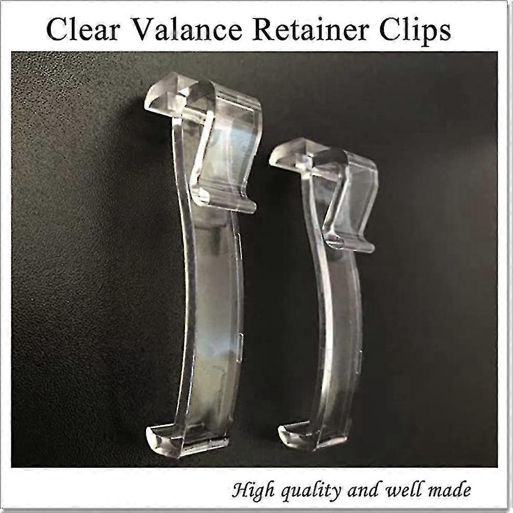 2.5 Inch Valance Clips Window Blind Clips Clear Plastic Valance ...