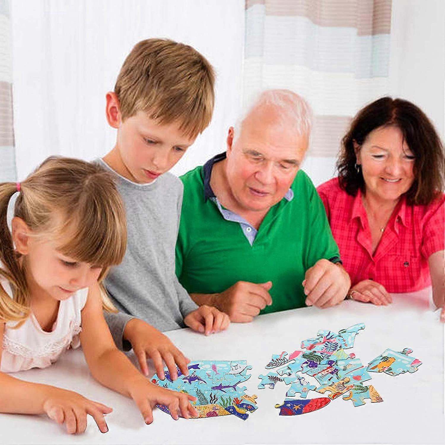 Pussel för barn i åldrarna 4-8, 8-10, 10 och vuxna 50 st val ...