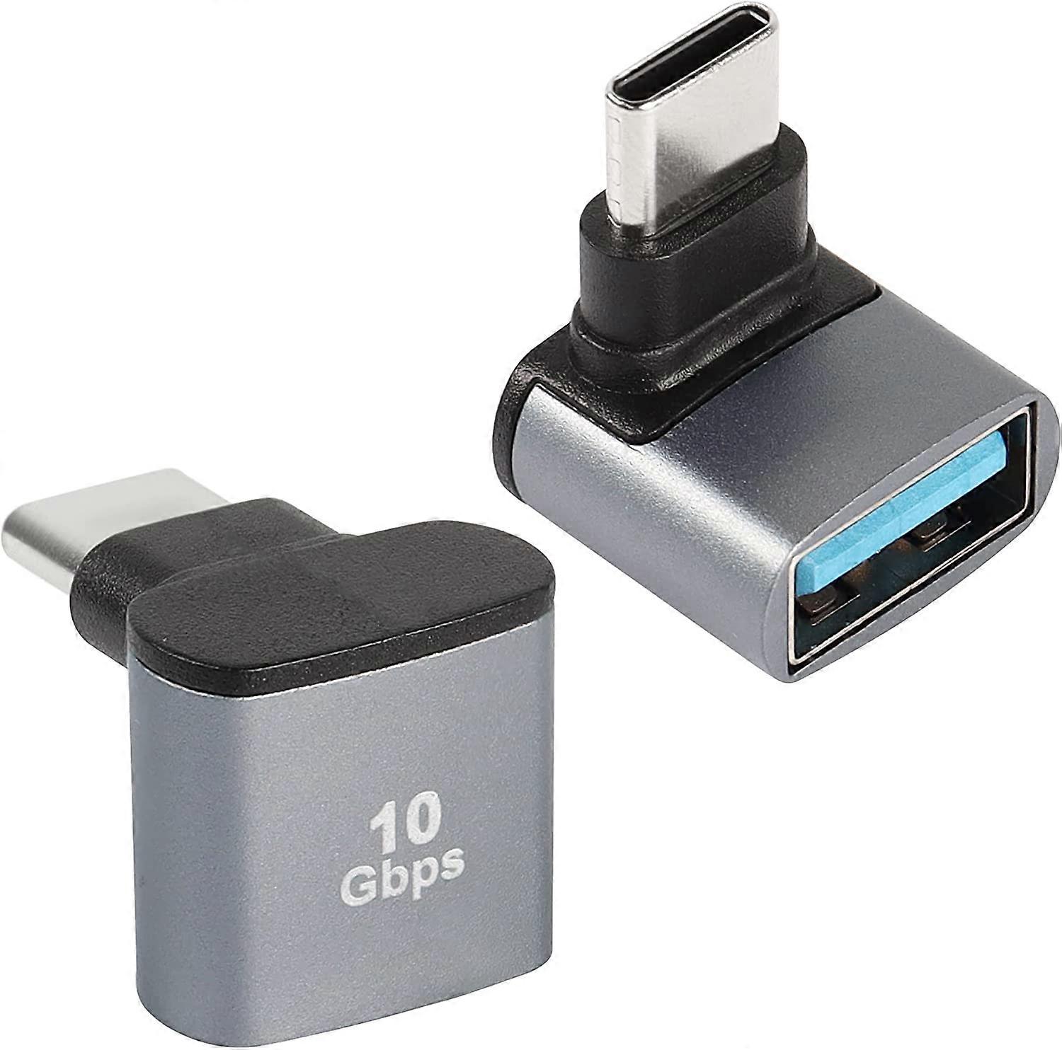 90 Degree Angle USB C to USB 3.1 Adapter OTG 10Gbps Type C Male to USB ...