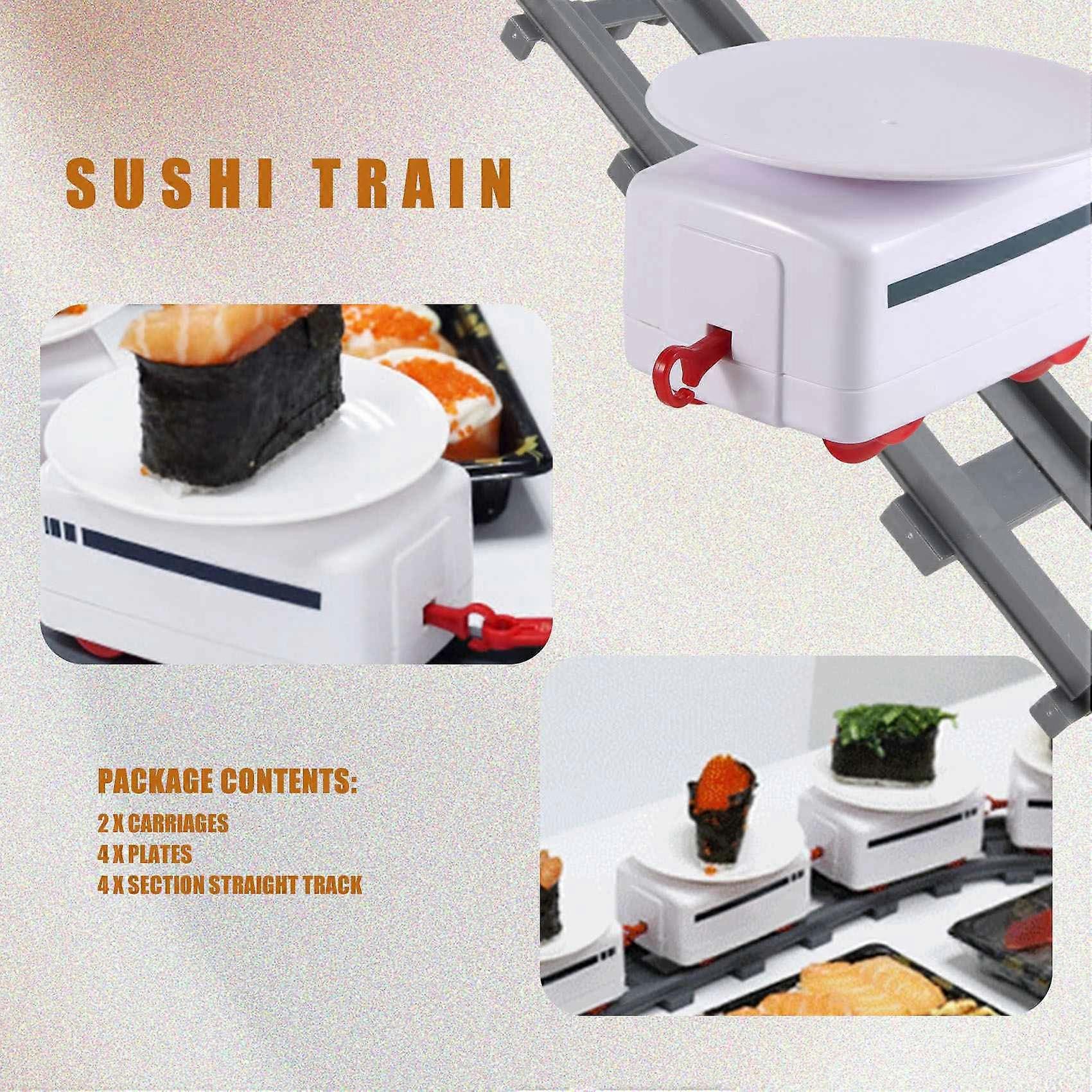 Sushi Train Rotary Sushi Toy Track Conveyor Belt Rotating Table Kid ...