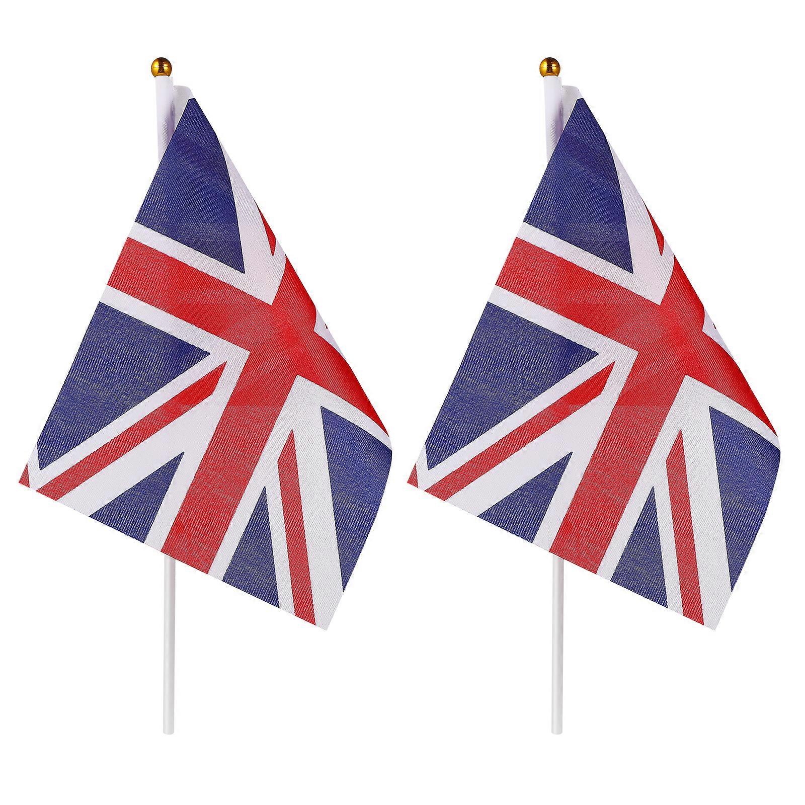 50pcs Britain National Flags Handheld UK Flags Cheering British Flags ...