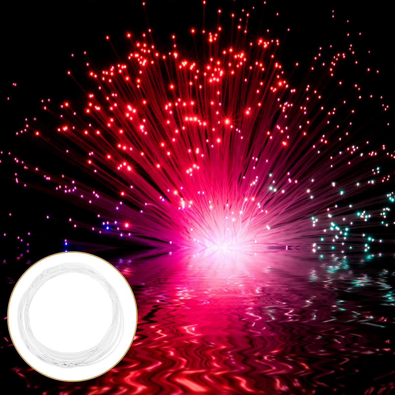 1pc 2m Optic Fiber Cable Optical Fiber Solid Transparent Light-emitting ...