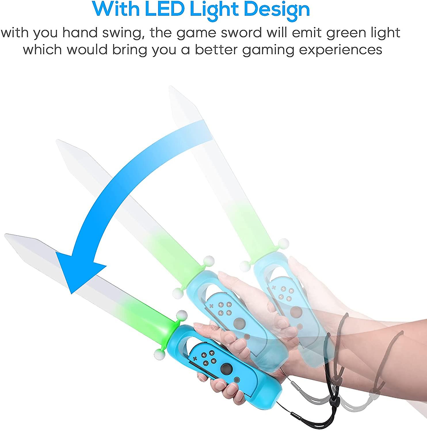 Led Game Sword For Nintendo Switch Joy Cons Hand Grip Sword For The ...