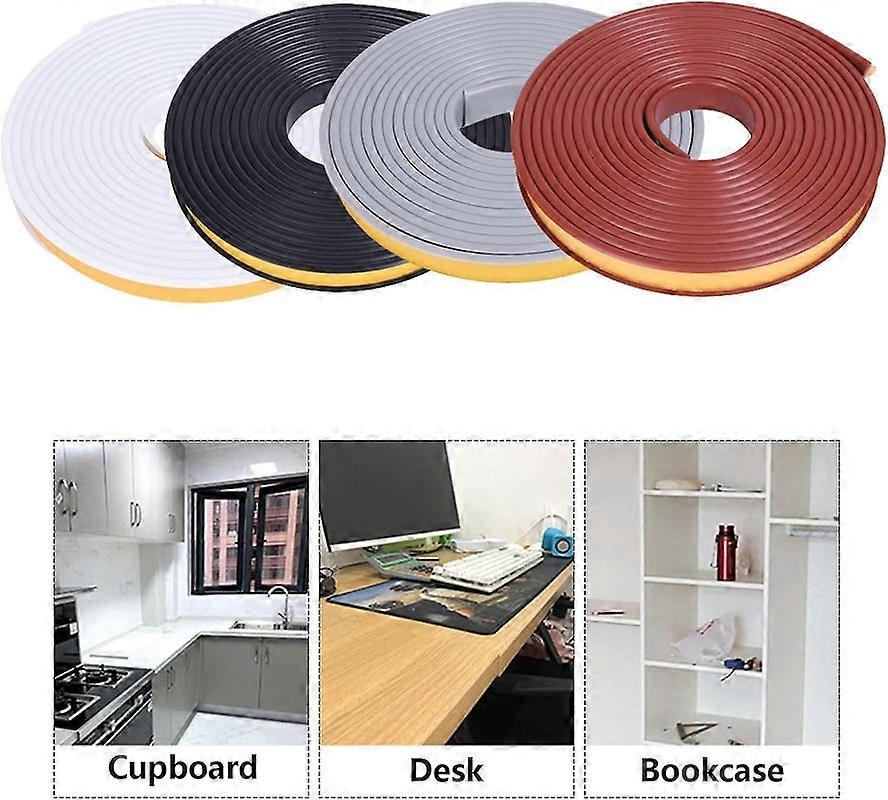 U-form Furniture Edge Tape, 5m - Flexible Tpe, Bendable Edge Protection ...
