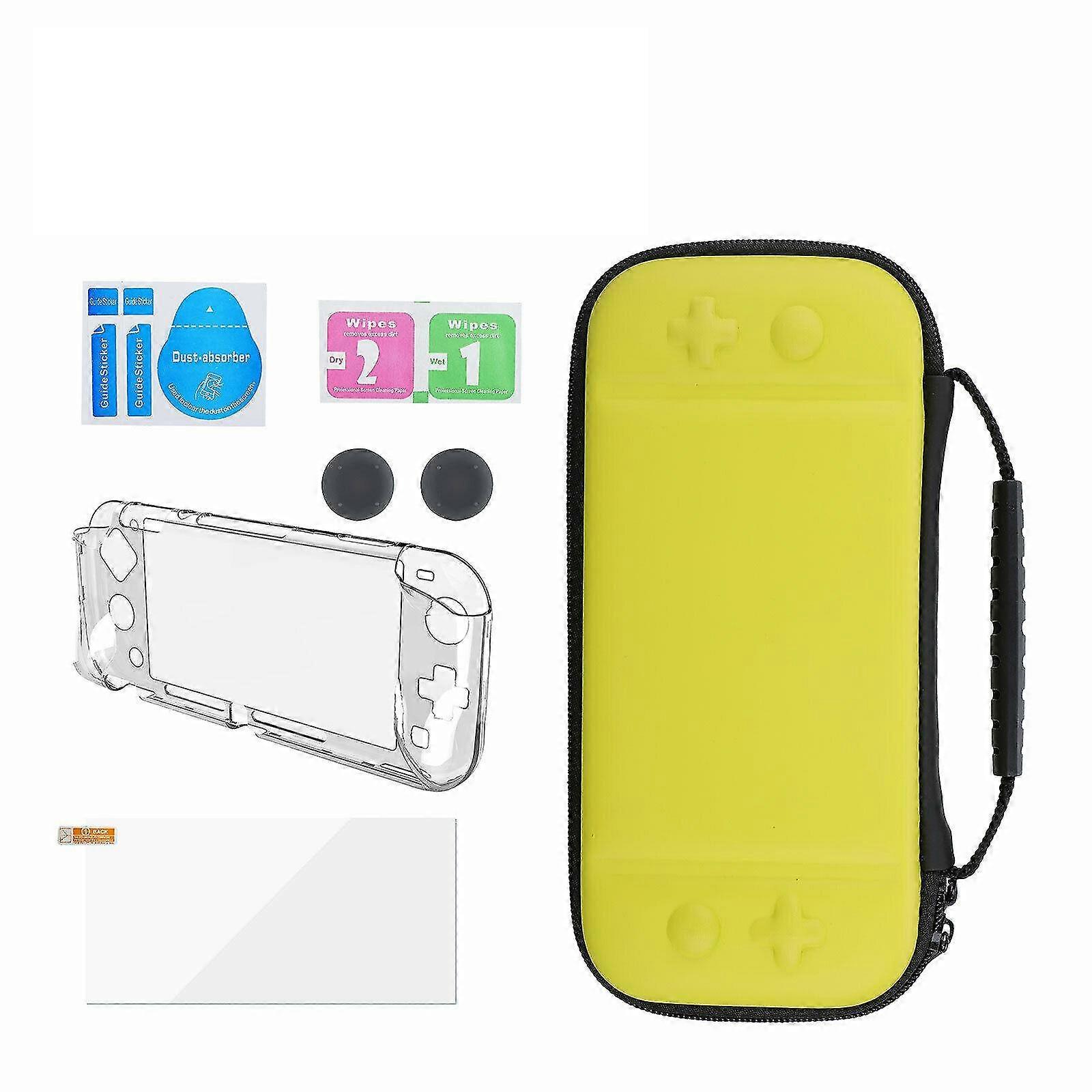 Nintendo Switch Lite Carrying Case Bag+clear Cover Shell+tempered Glass ...