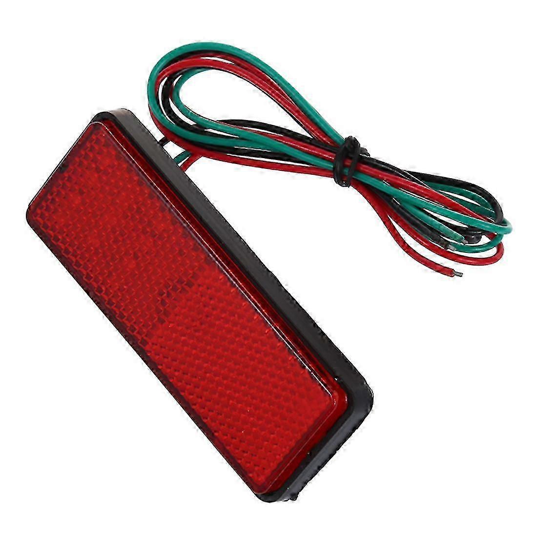 2x LED Red Reflector Tail Brake Stop Marker Light Truck Trailer ATV RV ...