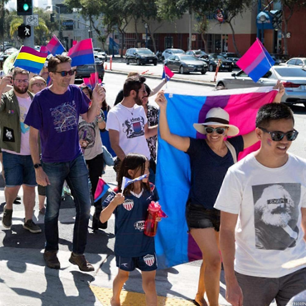 60 Pack Rainbow Stick Flags, Gay Pride Small Mini Flags Transgender Asexual Bisexual Pansexual ...